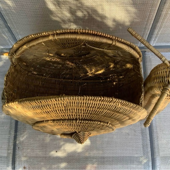 Other | Wicker Snail Magazine Holder | Poshmark